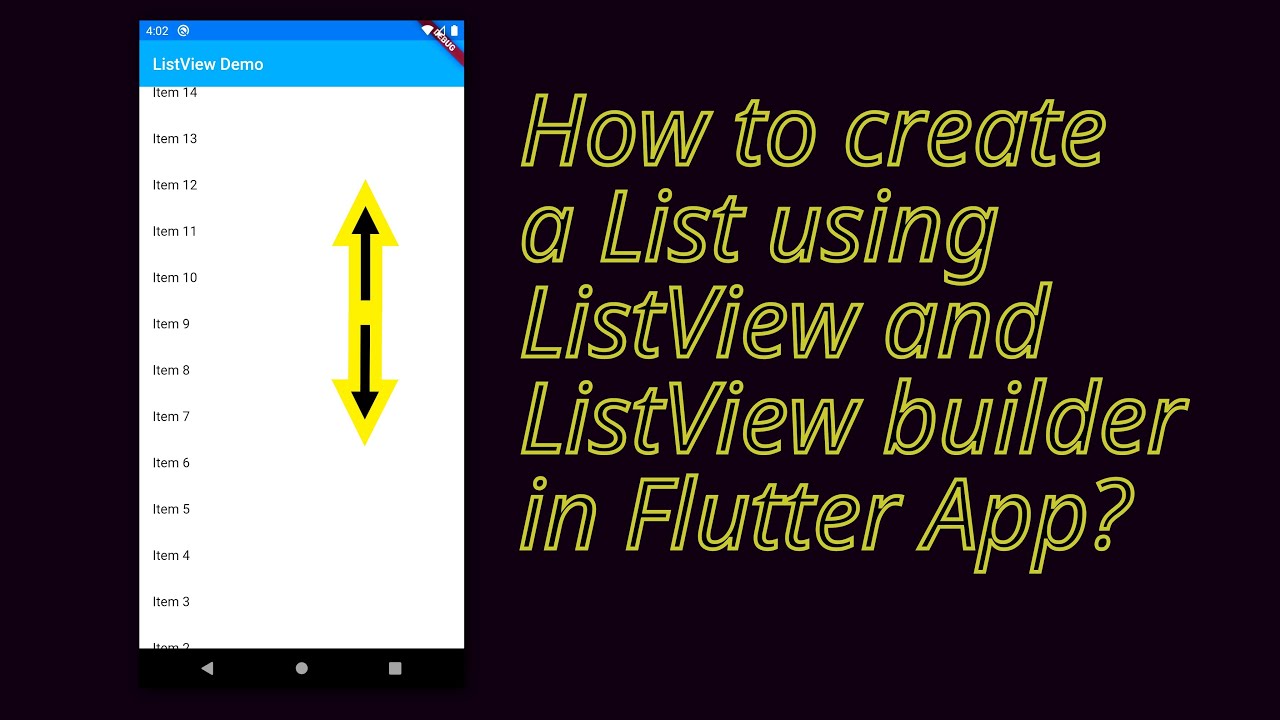 Listview And Listview Builder In Flutter App Devkage Youtube 5931