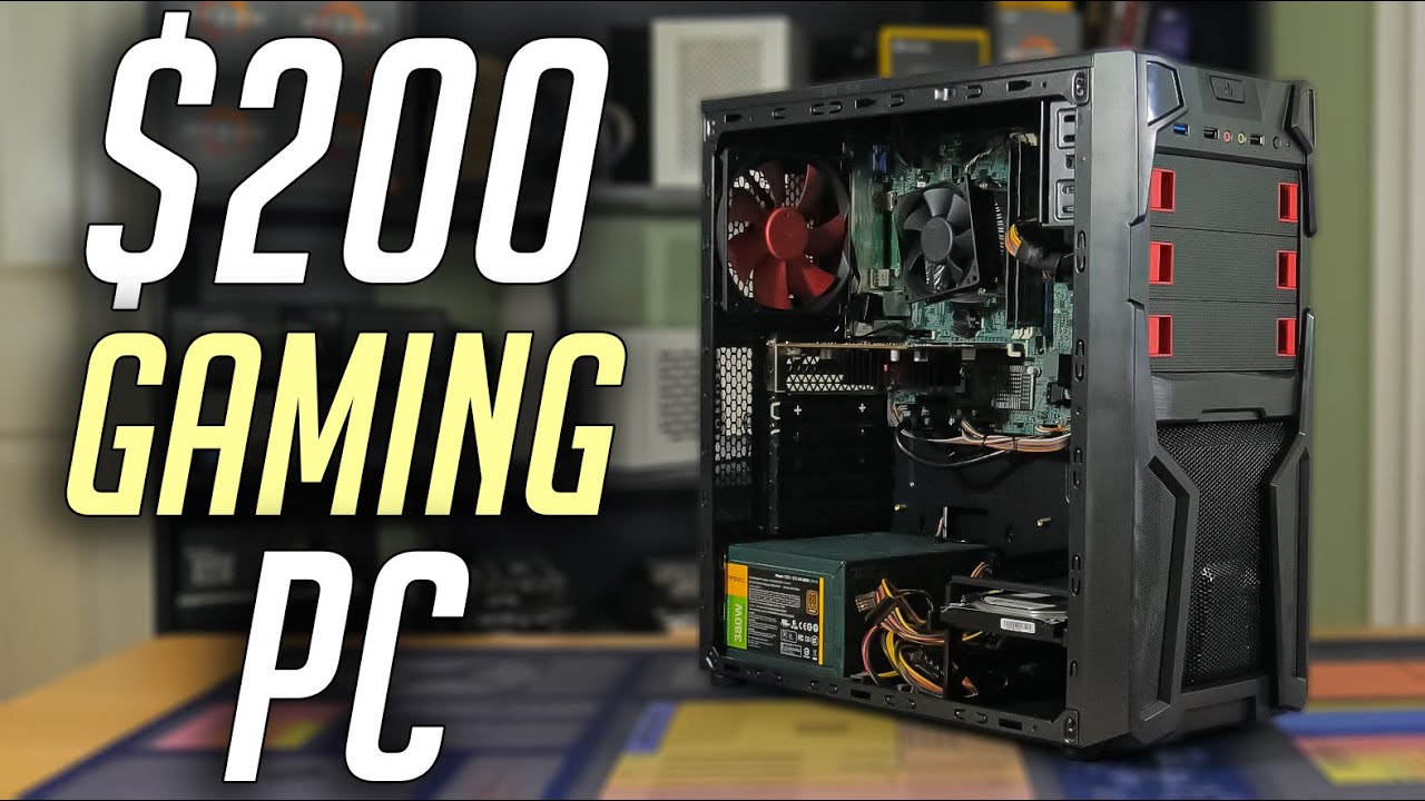 $200 Budget Gaming PC Challenge! (2020) - YouTube