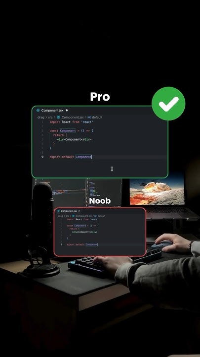Noob Vs Pro(react)|Junior Vs Senior| developer. #programming #coding #javascript #html #css. # ...