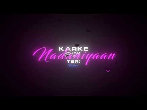 Khoya Rahu Yaad Teri Kar Ke Nadaniyan Song Black Screen Lyrics Status 