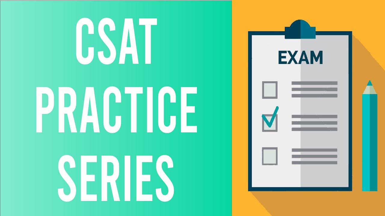 CSAT Practice Series || Part - 1 || UPSC IAS || - YouTube
