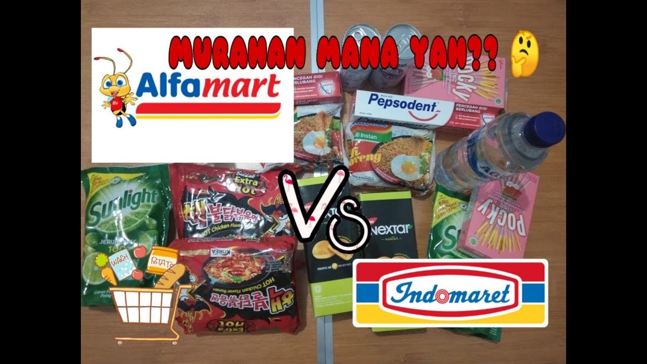 ALFAMART VS INDOMART | Mana yang lebih murah yah?? - YouTube