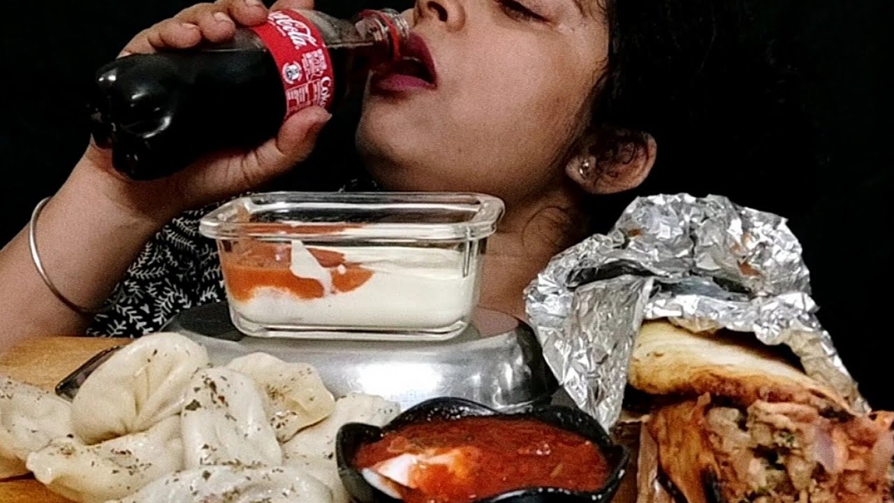 Eating Paneer Momos, Huge Chicken Shawarma | CrazyEats | - YouTube