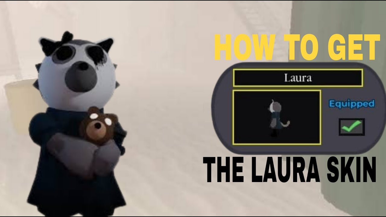 How to get THE LAURA SKIN + SKIN SHOWCASE in Roblox PIGGY! - YouTube