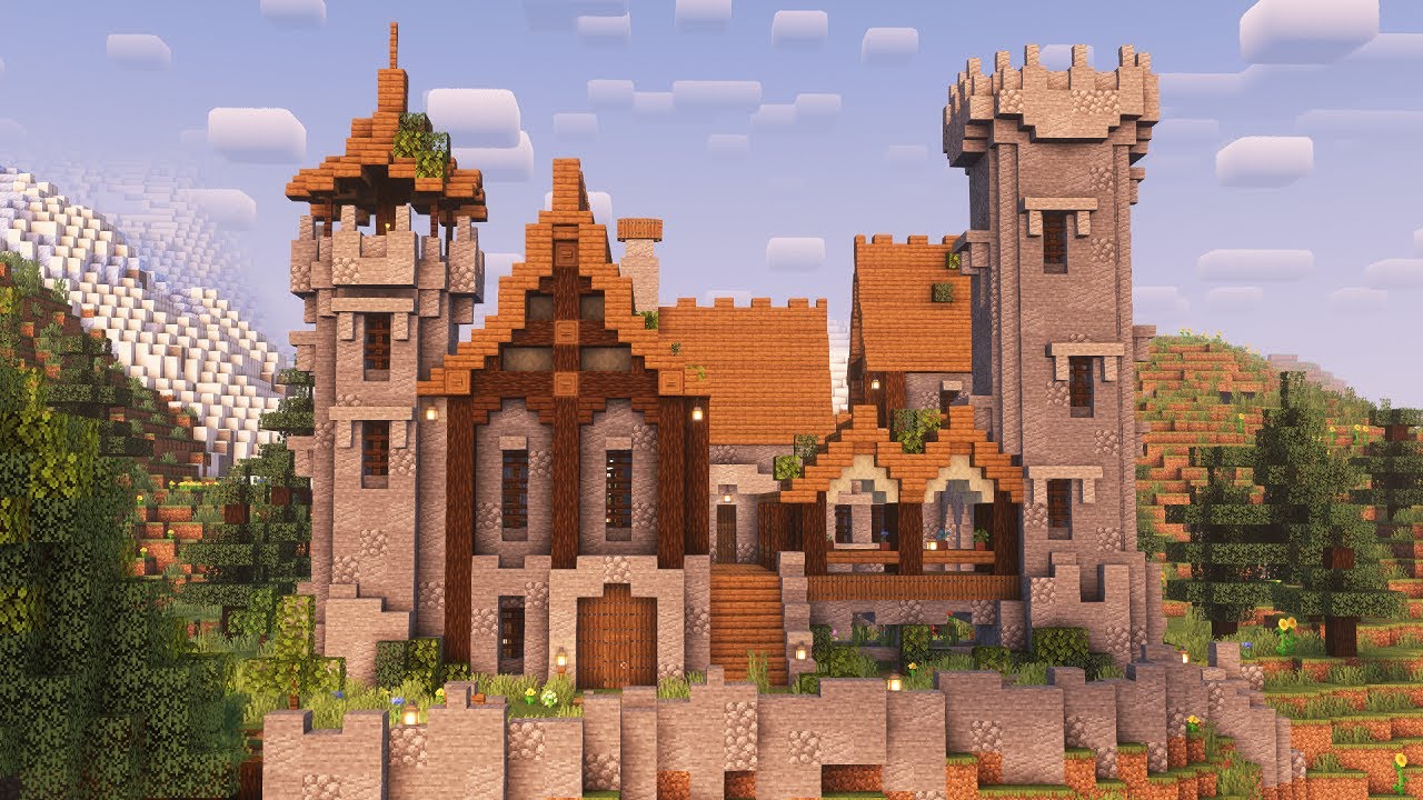 How to build a castle in Minecraft - YouTube