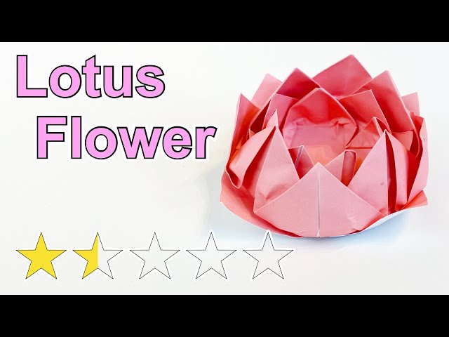 Origami Lotus Diagram Modular Origami Lotus Flower With 8 Petals