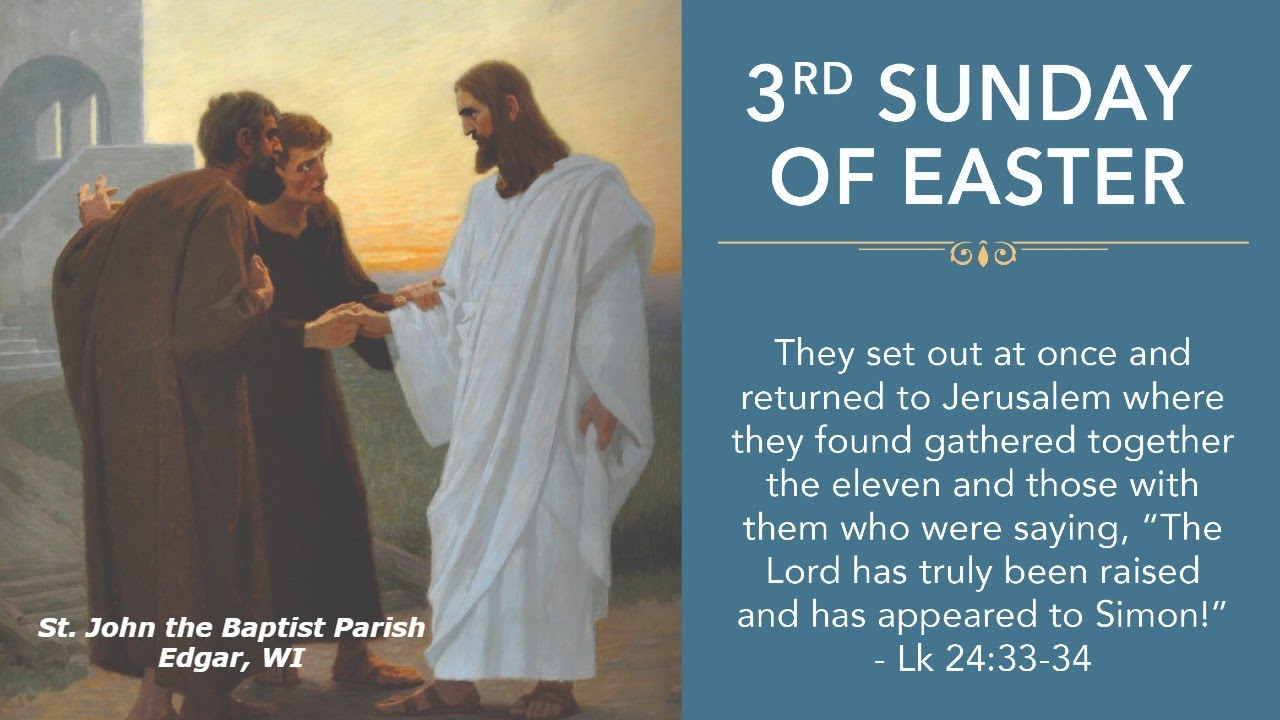 3rd Sunday of Easter | Sunday Mass April 23, 2023 - YouTube