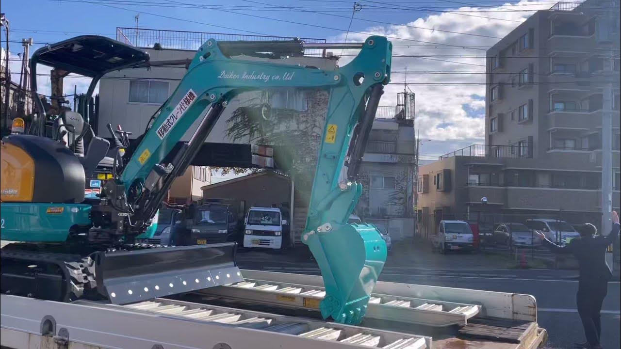 クボタミニバックホー U-30-6α 【納車】 - YouTube