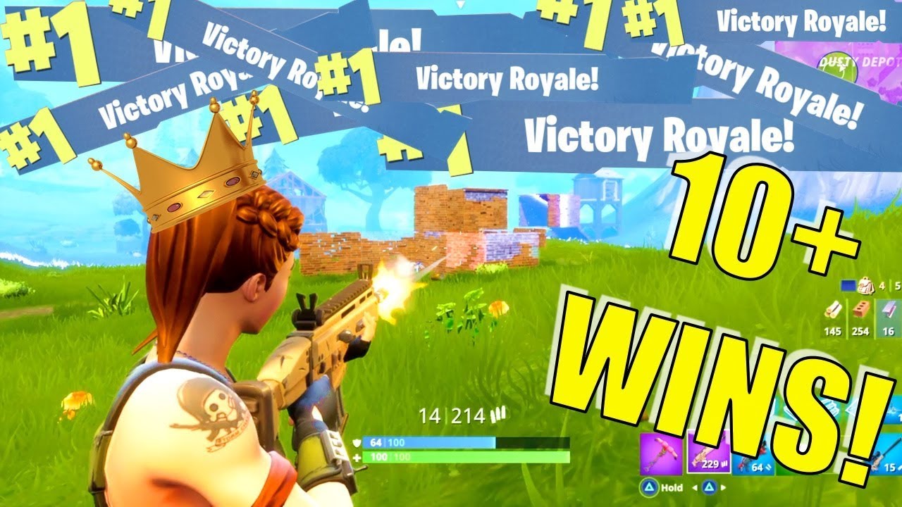TONS OF FORTNITE VICTORIES! (Fortnite Battle Royale) - YouTube