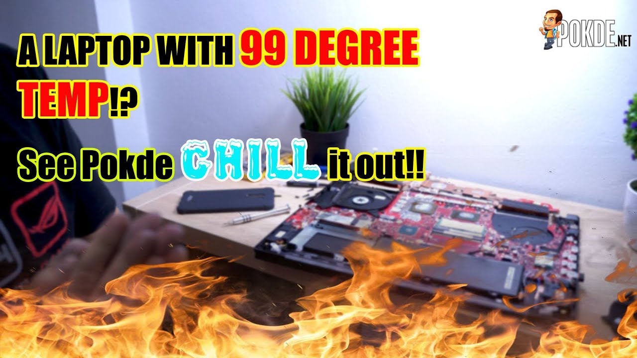 A 99 DEGREE LAPTOP!! SEE HOW POKDE CHILL IT OUT!! - YouTube