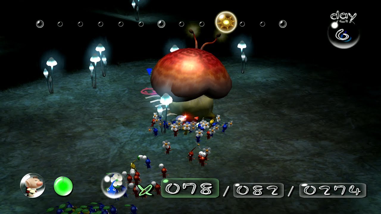 Pikmin 1 (NS): Day 6: Big Encounter in The Forest Navel (Still at 8/30 ...