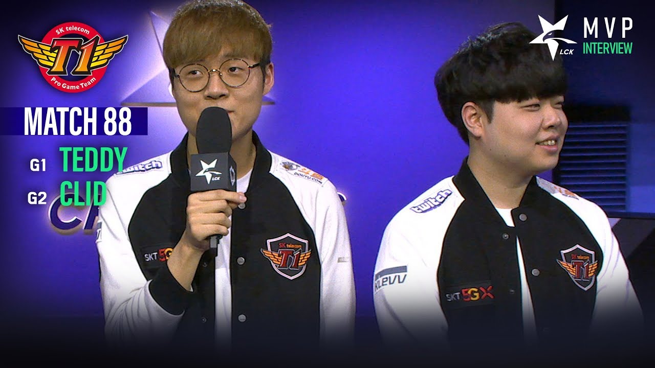 Interview with Teddy + Clid [2019 LCK SPRING] 03.30 Match88 : SKT vs AF - YouTube