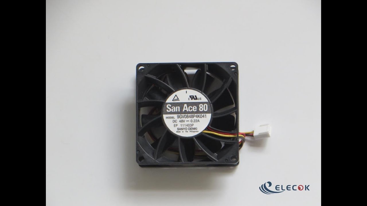 9GV0848P4K041 48V 0.22A 4wires Cooling Fan - YouTube