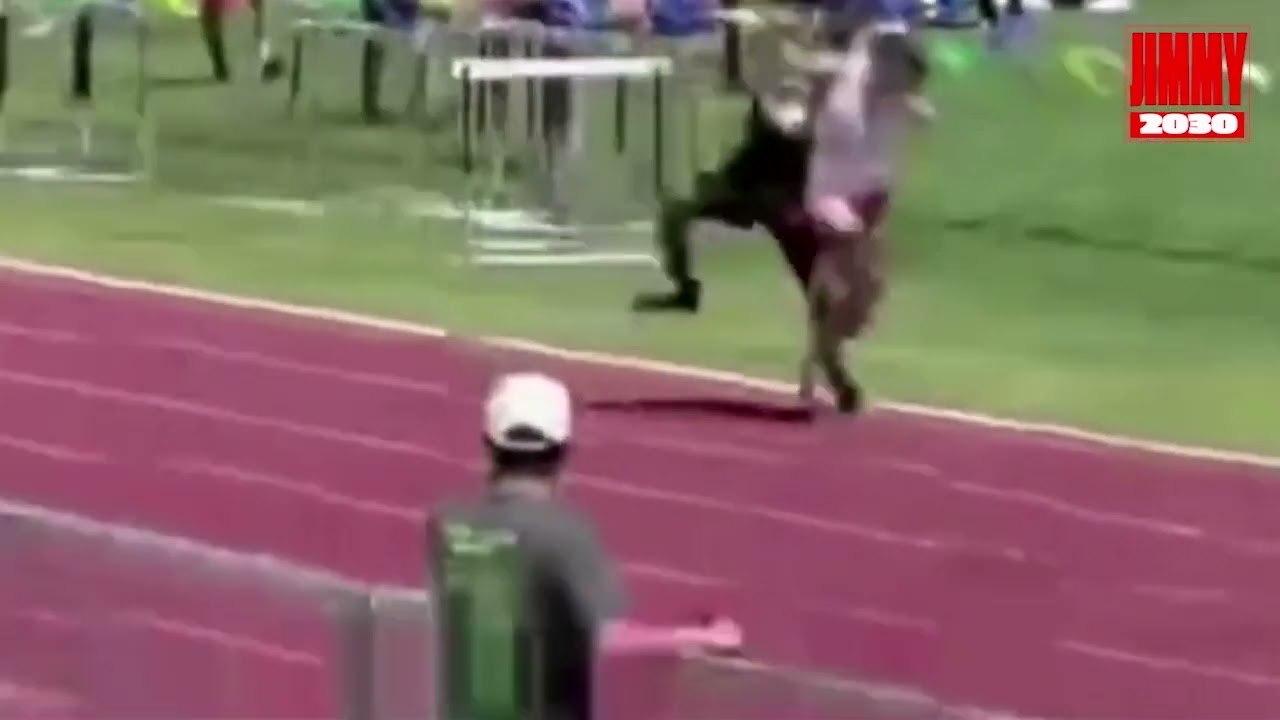 High school runner leading race is punched by athlete who ran onto the ...