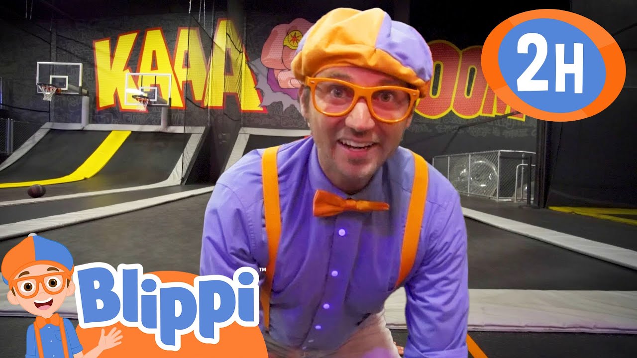 Learn and Trampoline! Come Jump and Flip with Me + More | Blippi ...
