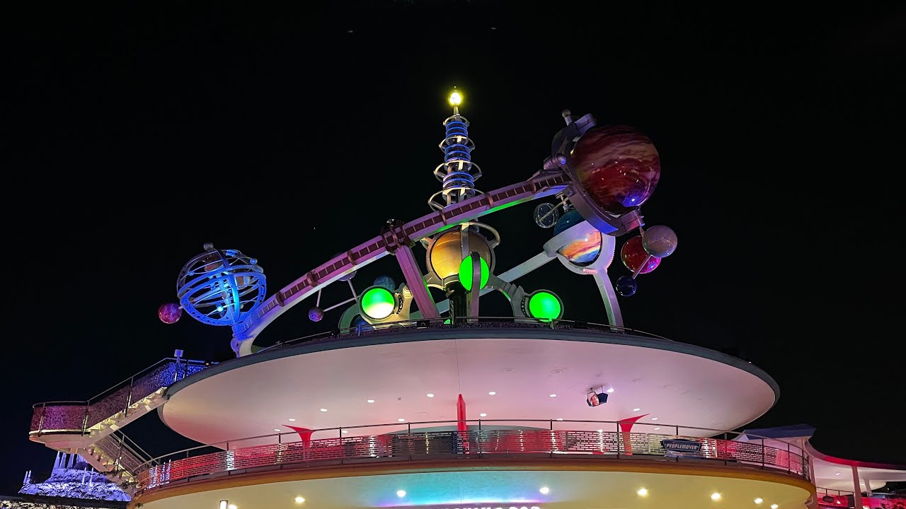 Riding Astro Orbiter at Night During After Hours Event! - YouTube
