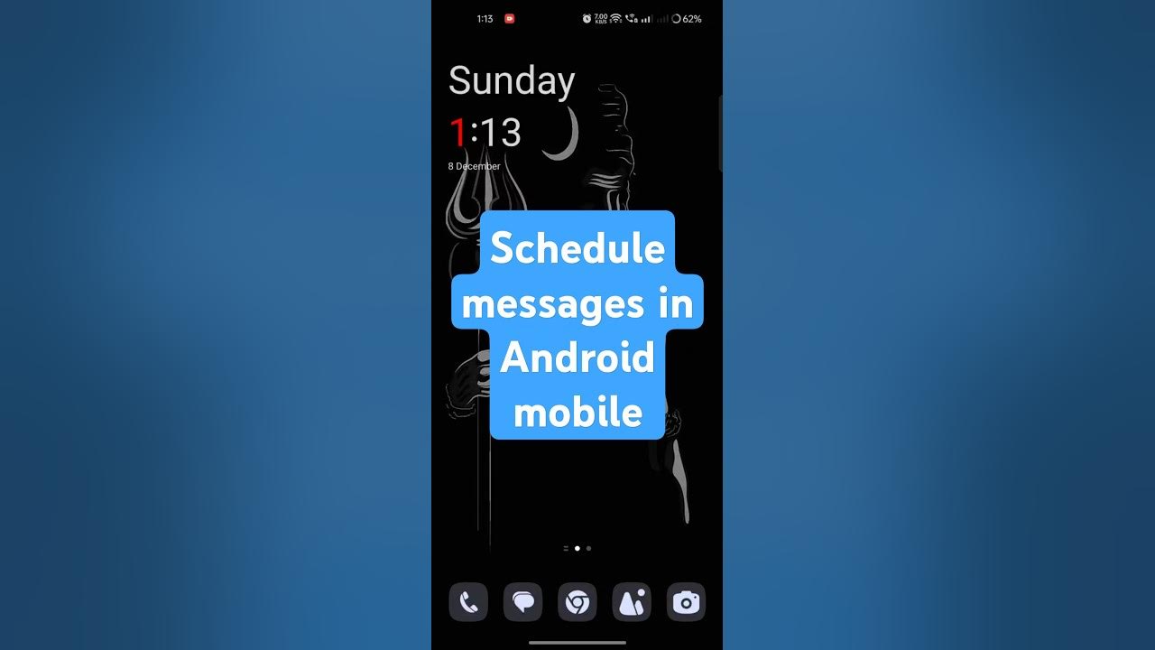 How to schedule text messages in android #shorts #viralshorts #ytshorts #youtubeshorts #youtube ...