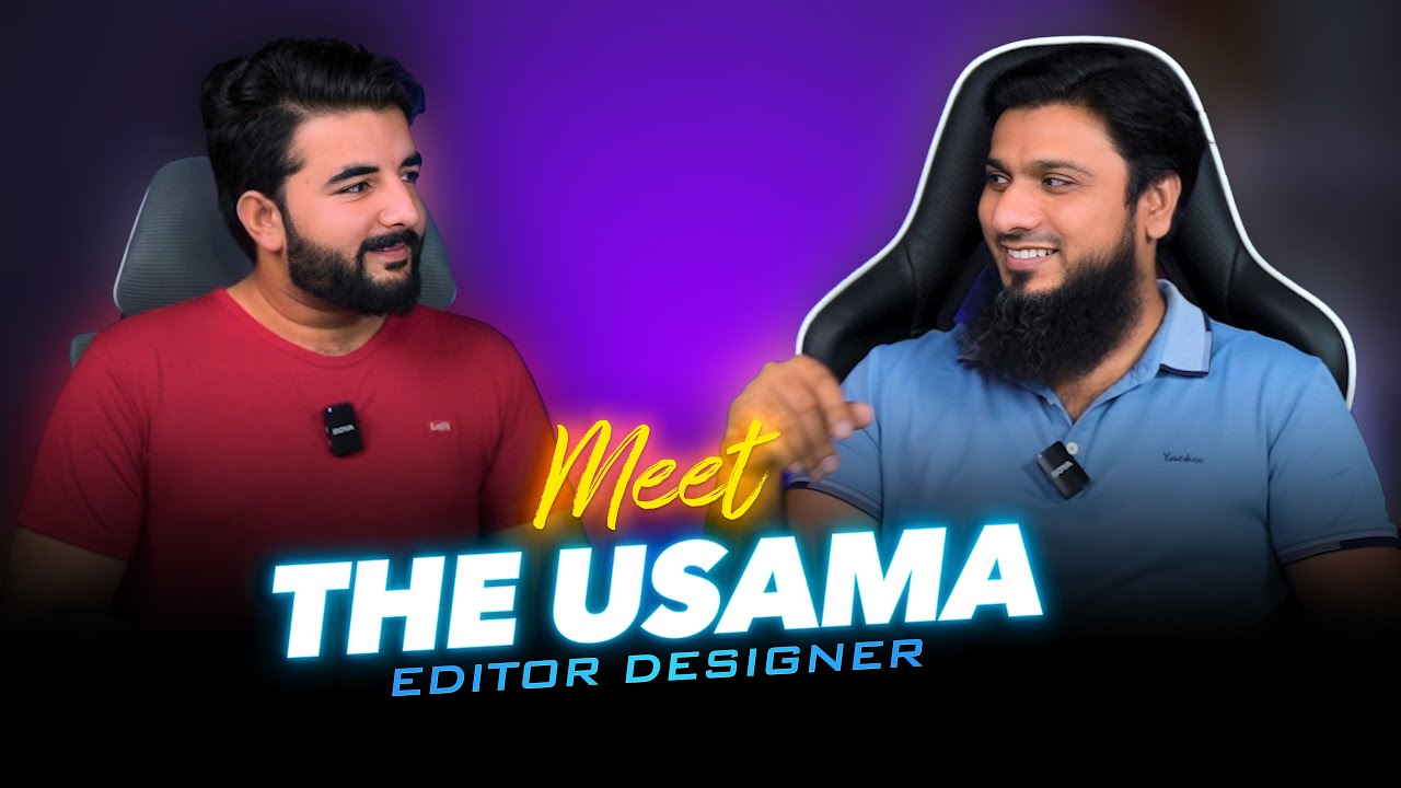 meet usama the talented pakistani editor and graphic designer - YouTube