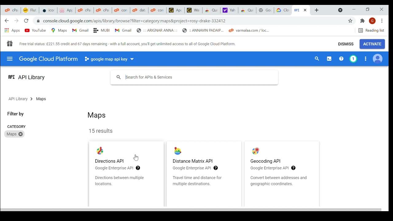 How to Create Google Maps API KEY - YouTube