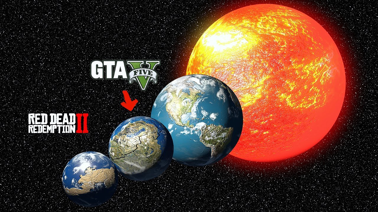If Game Maps Were Real Planets / Size Comparison - YouTube