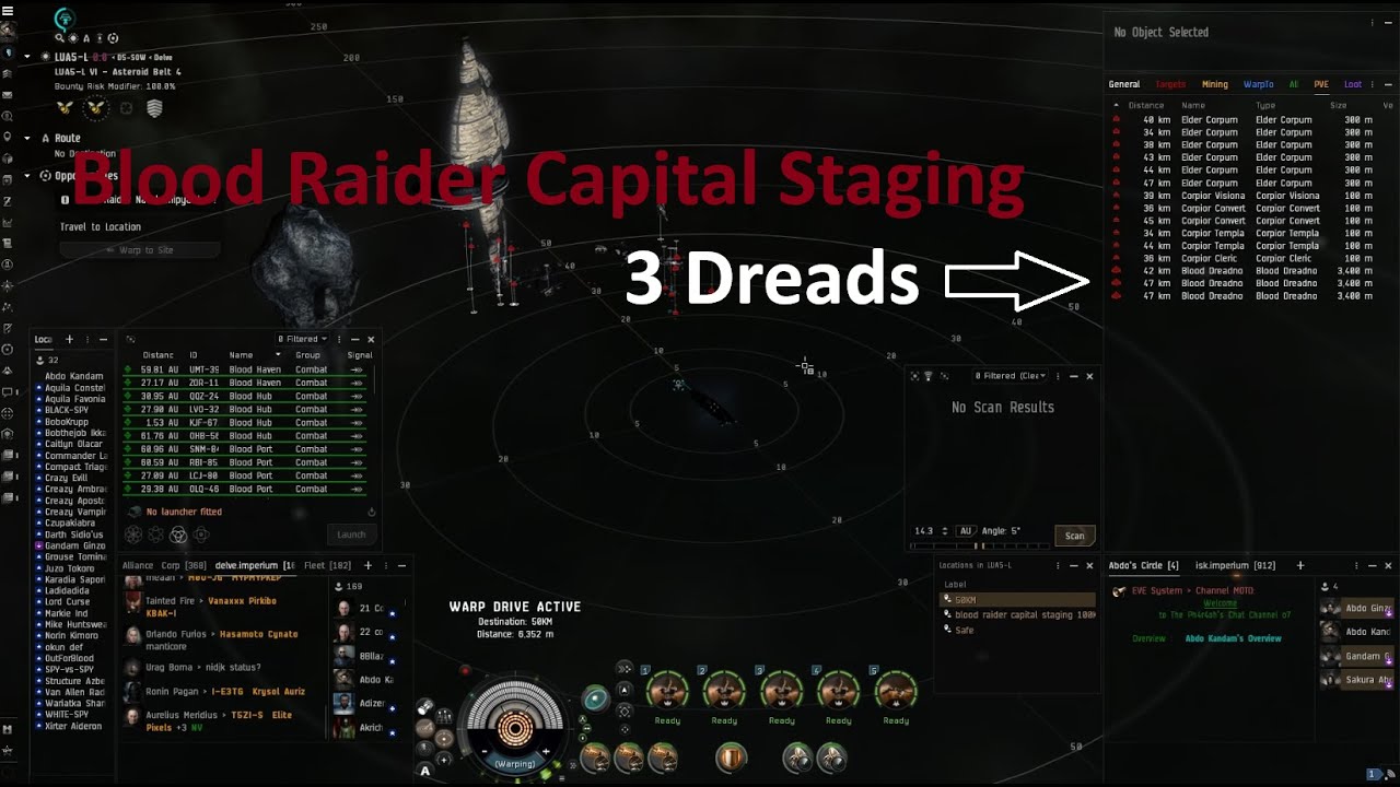 EVE Online | Blood Raider Capital Staging - YouTube
