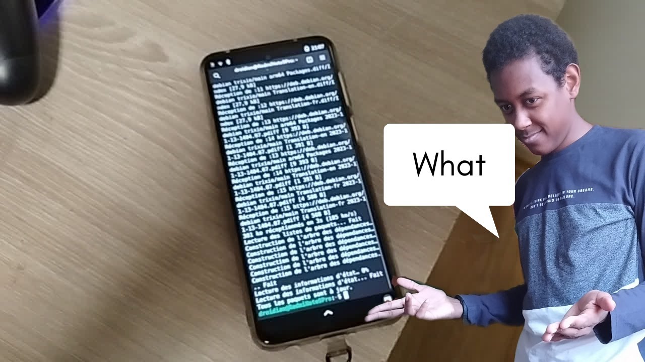 Droidian : Linux(Précisément Debian) sur un telephone android - YouTube