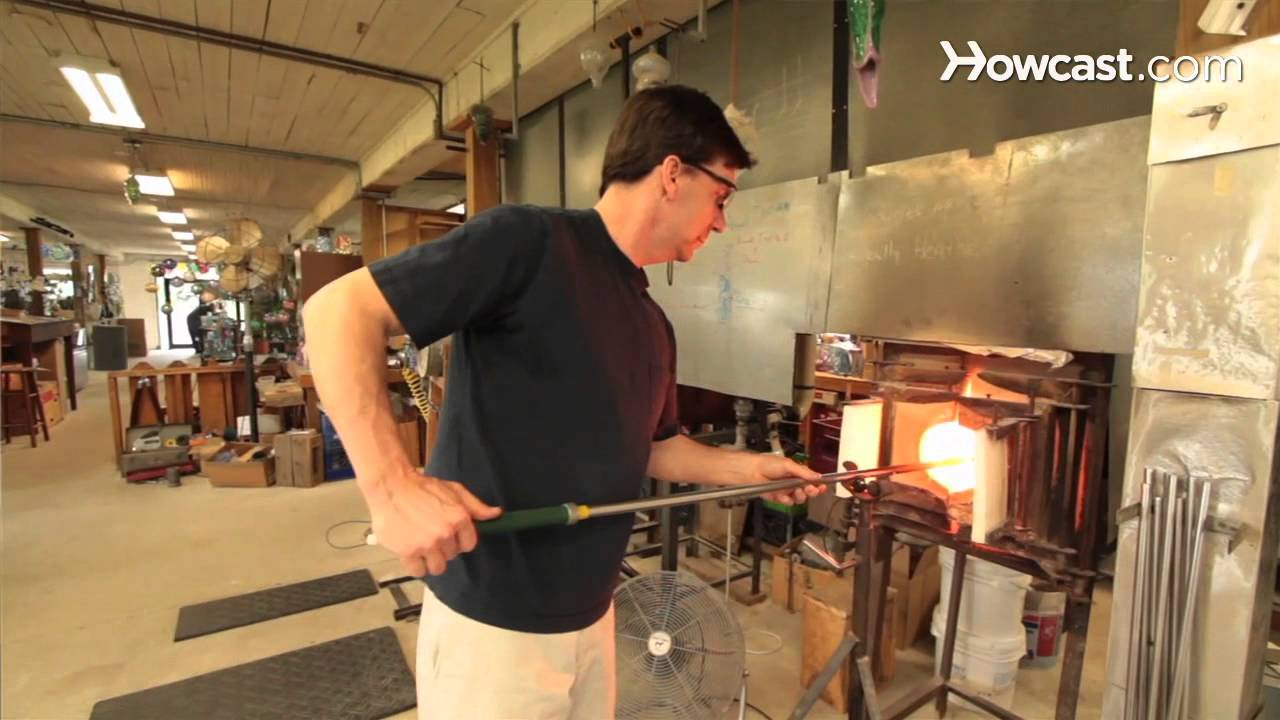 How to Color Handblown Glass | Glassblowing - YouTube