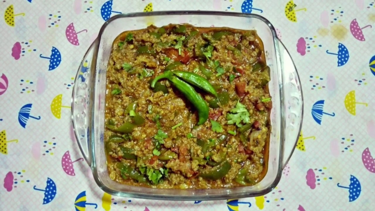 Qeema shimla mirch achri recipe Howe to make keema shimla mirch - YouTube
