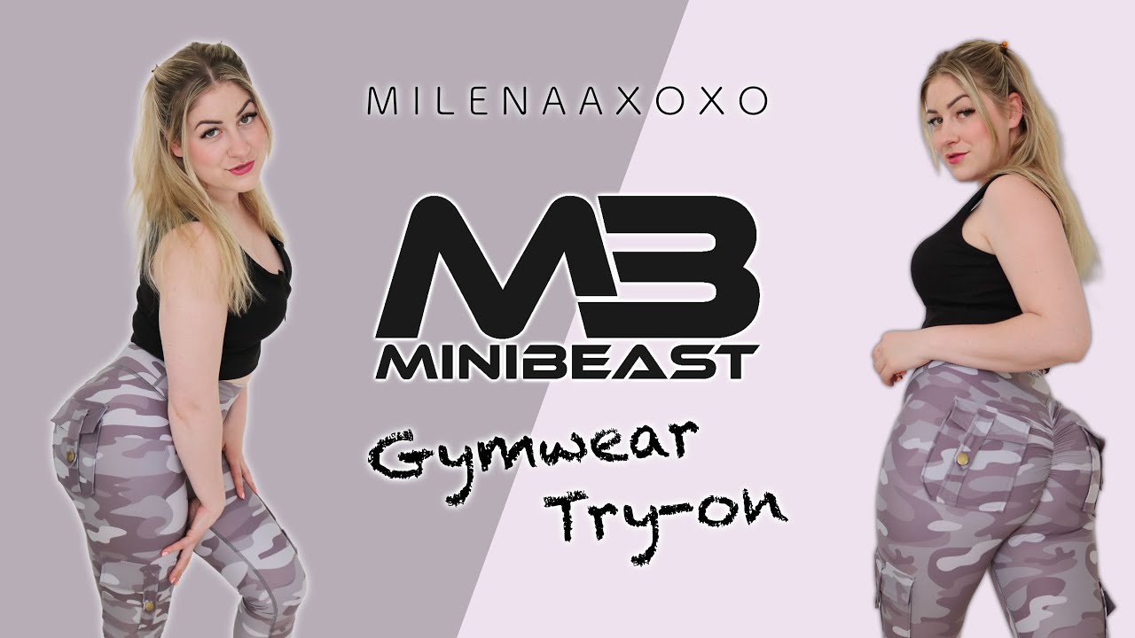 MINIBEAST Try-on Haul | GYMWEAR, LEGGINGS, SHINY TOPS - YouTube