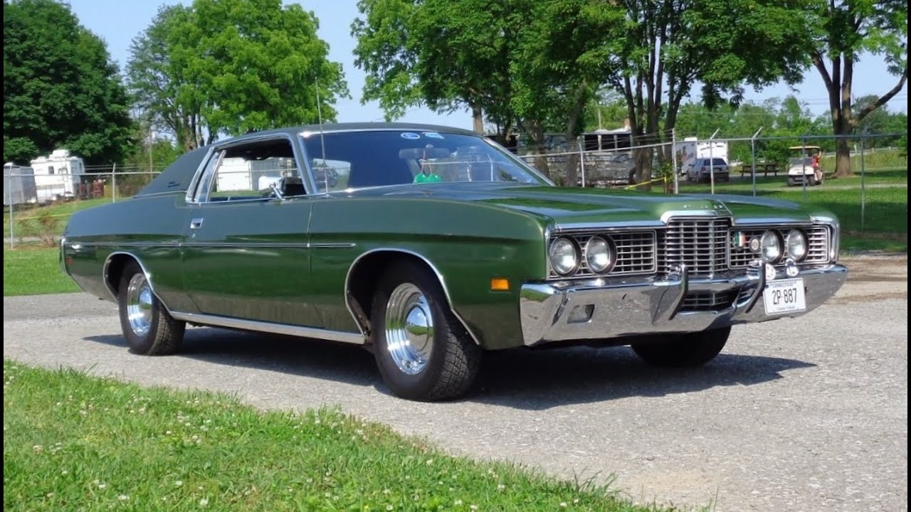 1972 Ford Galaxie 500 2 Door in Green & 351 Engine Sound on My Car ...