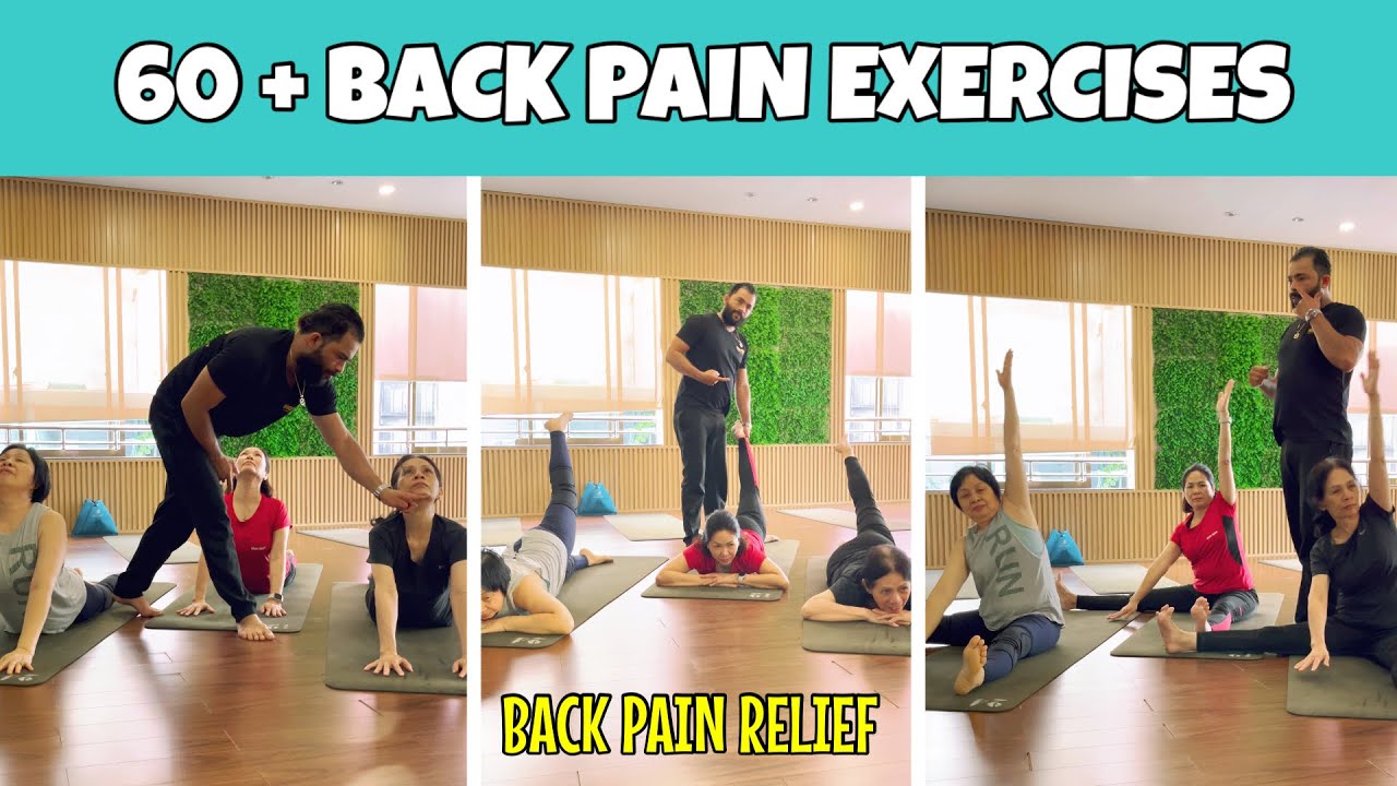 Back Pain For Over 60 | Back Pain Exercises Old | Yoga For Back Pain ...