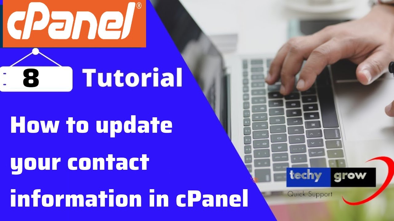 how to update your contact information in cPanel - YouTube