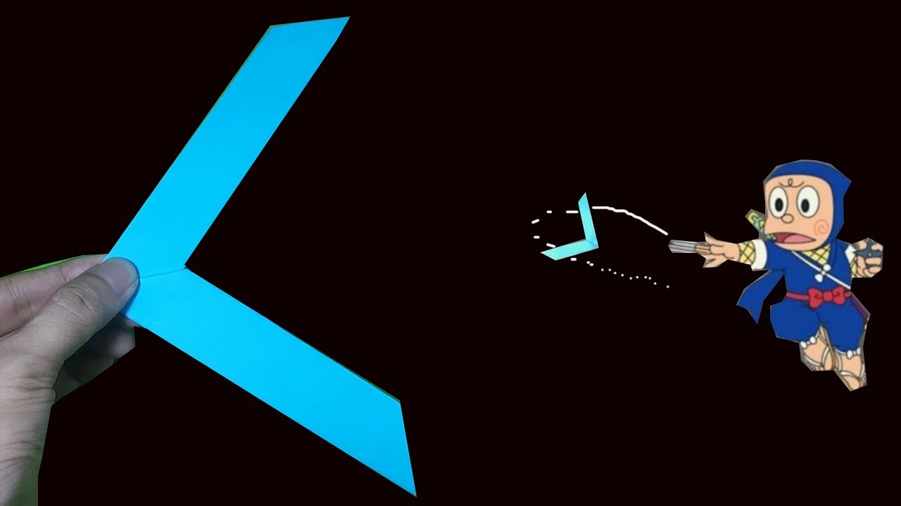 How To Make A Paper Boomerang | Origami Ninja Boomerang | Easy Origami ...