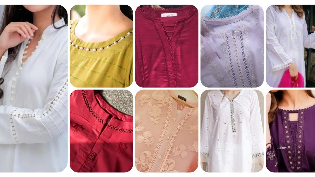 new trendy neck designs for Girls// neck dress design 2024 - YouTube