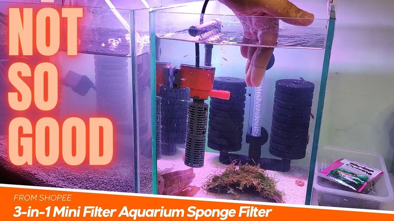 3-IN-1 MINI FILTER AQUARIUM SPONGE FILTER [UNBOXING + REVIEW] - YouTube