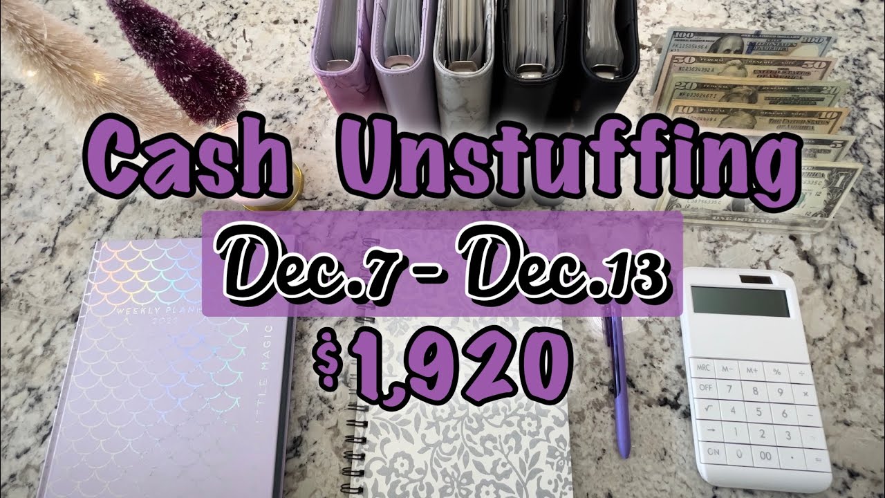 Cash Envelope Unstuffing | $1,290 | Tracking Credit Card Expenses ...