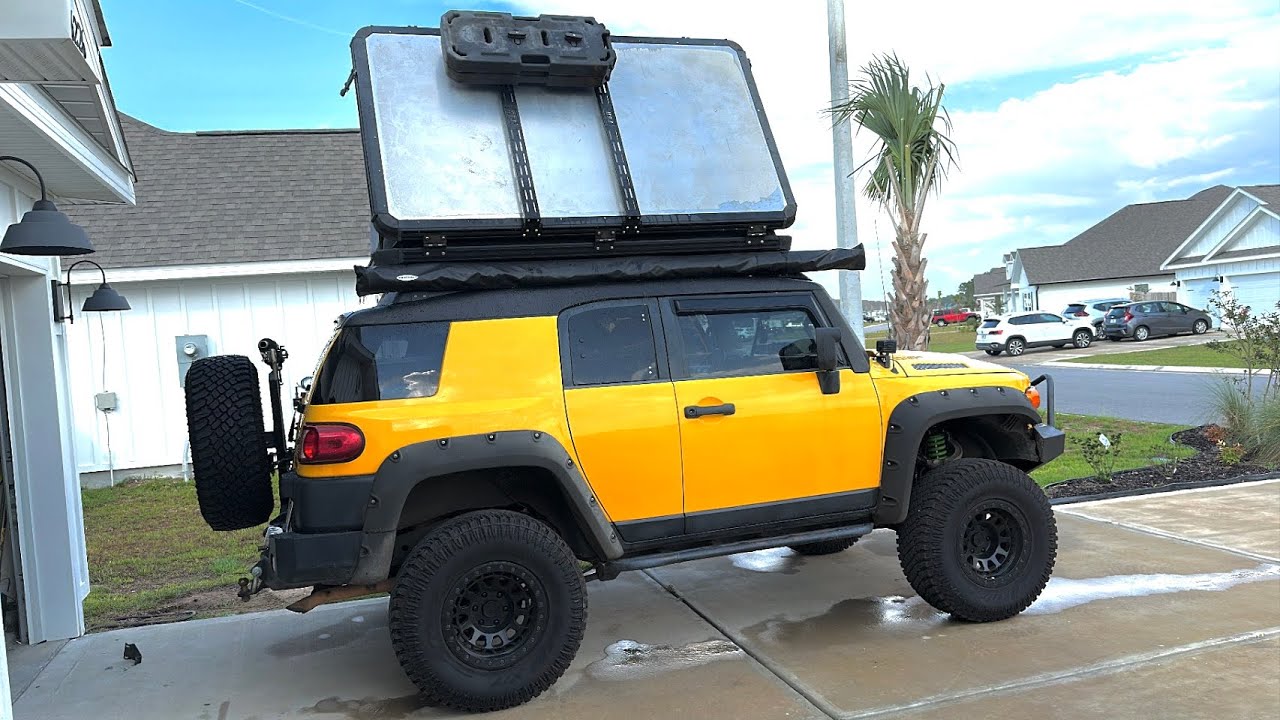 Fj Cruiser Rotopax relocation! - YouTube