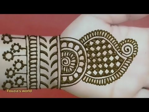 beautiful Eid-ul-ajaha special mehndi design for front hand||mehndi ...