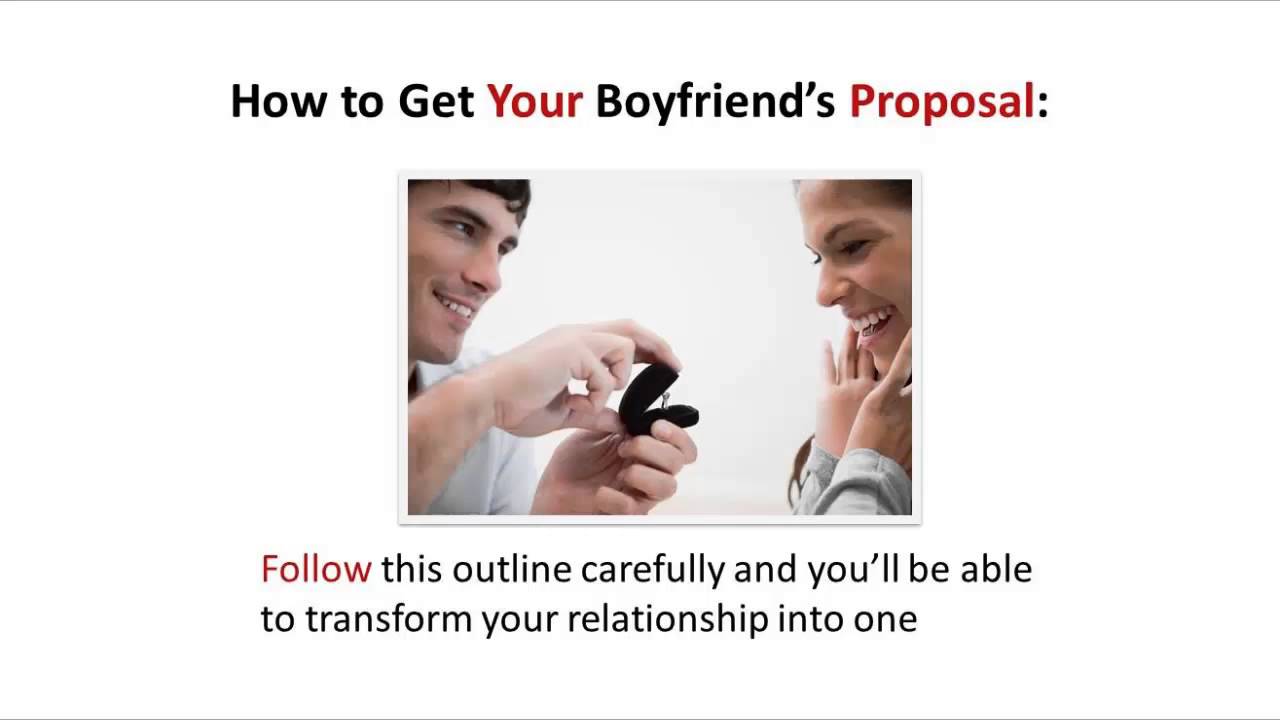How To Get Your Boyfriend To Propose - YouTube