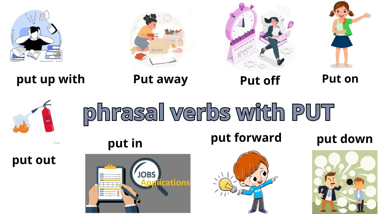 phrasal verbs with put You must know for English Learners - YouTube