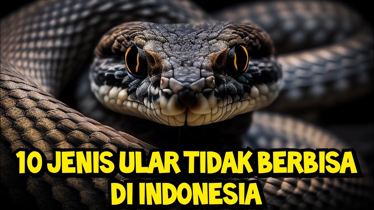 10 Jenis Ular Tidak Berbisa Yang Ada Di Indonesia!! - YouTube