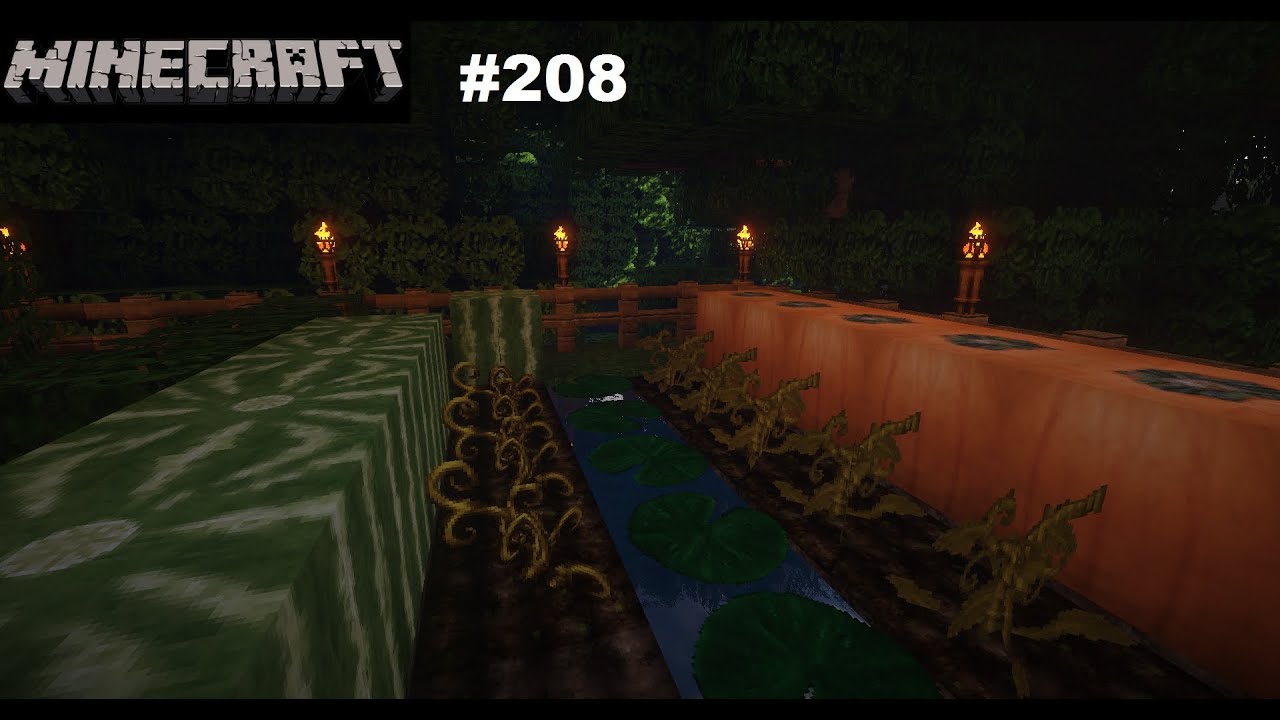 Let's Play Minecraft #208 Riesen Loch im kleinen Garten - YouTube