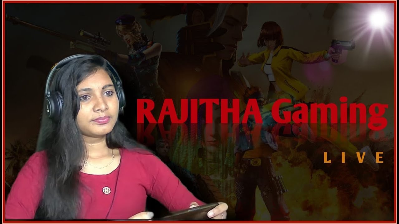 Rajitha gaming is live // free fire live telugu girl // free fire live ...