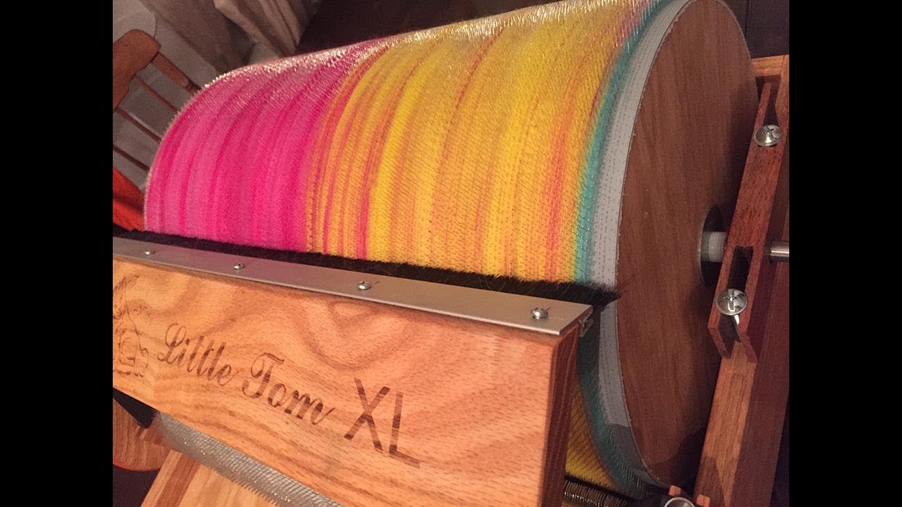 Part 1: Layering Colored Wools on Your Drum Carder to Make Your Own ...