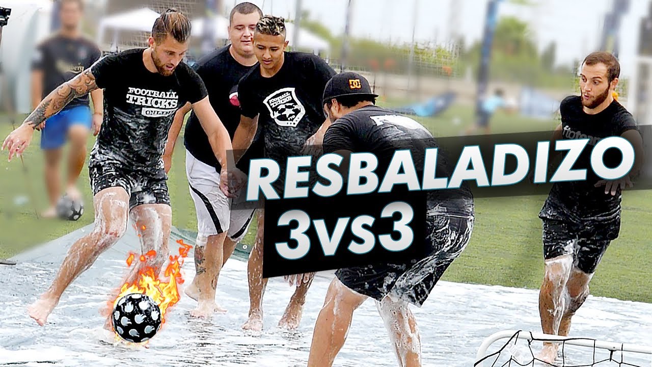 PARTIDO RESBALADIZO 3vs3 - Retos de Fútbol, Caídas y Golazos con ...