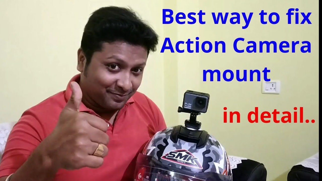 Best way to fix action camera mount on helmet...for perfect setting and ...