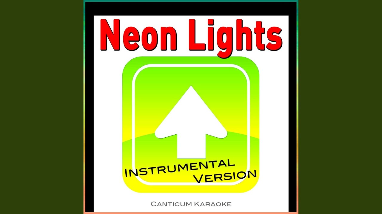 Neon Lights Instrumental Version Youtube