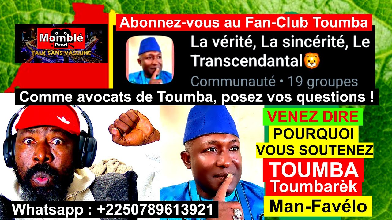 Veuillez vous abonnez massivement au Fan-Club Toumba - YouTube