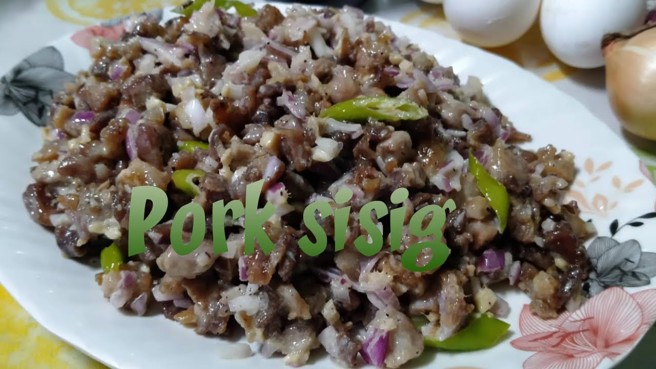 Pork Sisig recipe/Pagkaing pinoy - YouTube