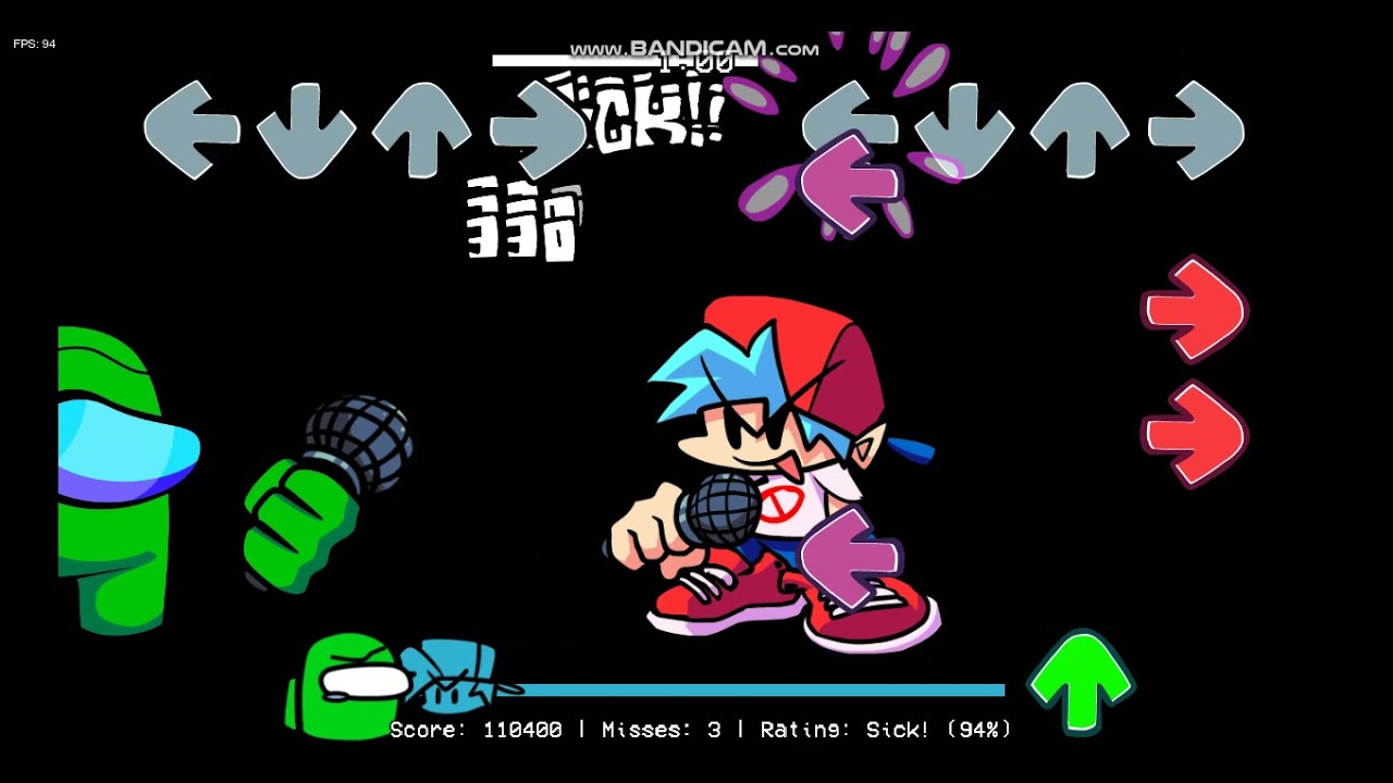 green crewmate restyled in fnf - YouTube